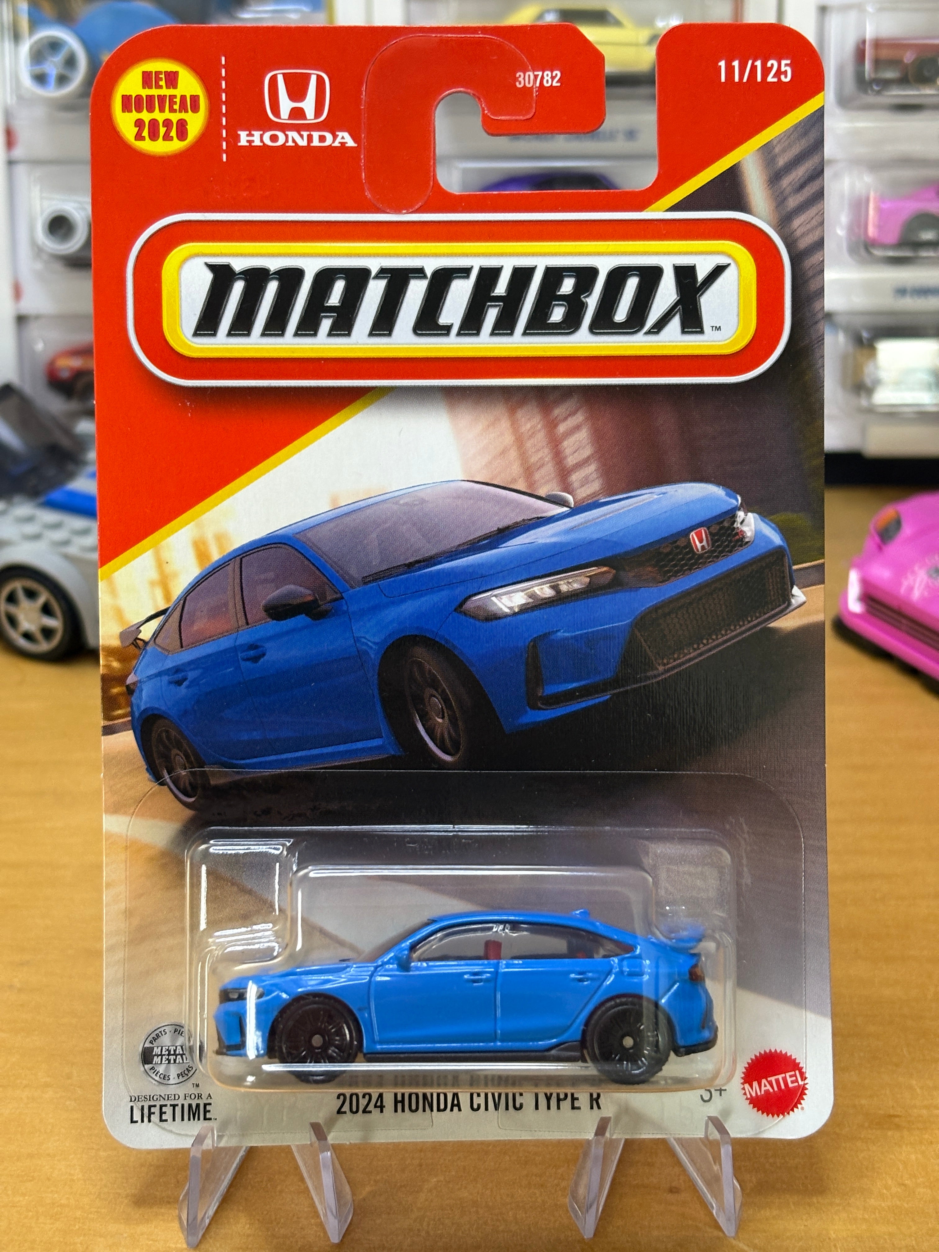 Matchbox Mainline / 2024 Honda Civic Type R / 2026 11/125 Honda Offici ...